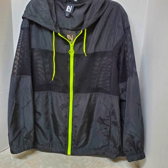 New Look | Jackets & Coats | Black Neon Yellow New Look Sport Mesh ...